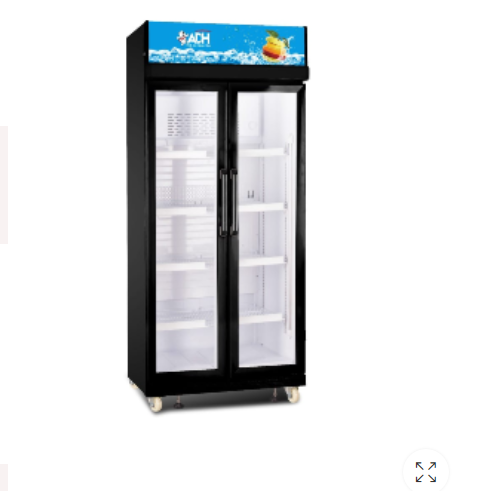 ADH 625 Litres 2 Door Beverage Cooler Display Showcase Refrigerator ...