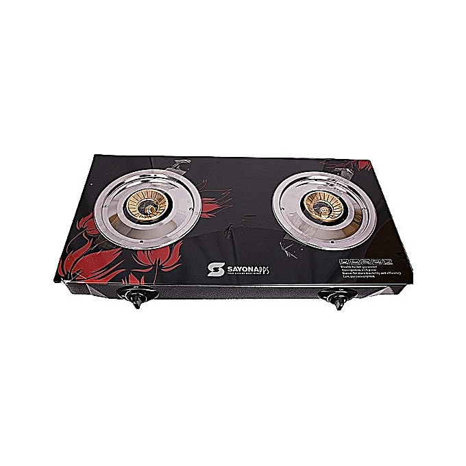 Sayona Automatic 2-Burner Table Top Gas Cooker – Grey ~ Good Price Store