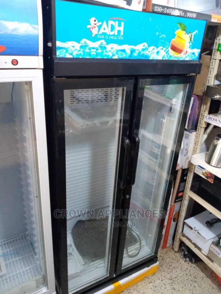 ADH 625 Litres 2 Door Beverage Cooler Display Showcase Refrigerator ...