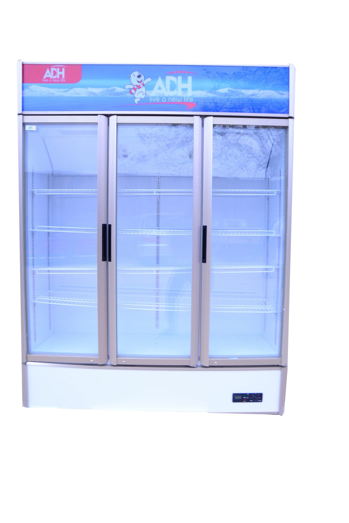ADH Tripple Door Display Fridge 835 Litres ~ Good Price Store