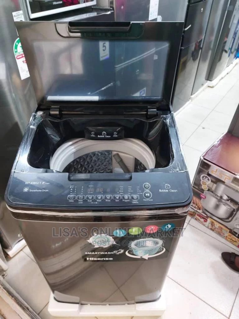 Hisense 8Kg Top Loading Automatic Washing Machine - Gray ~ Good Price Store