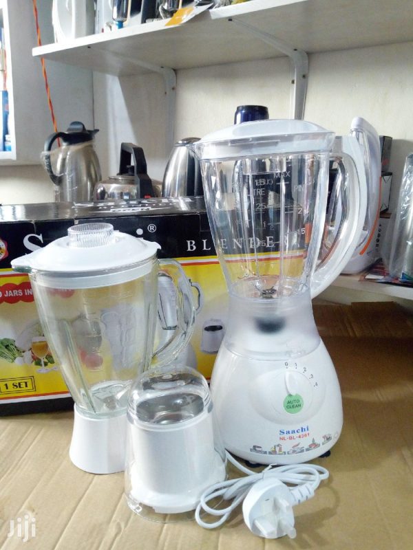Saachi Blender 3in1-White ~ Good Price Store