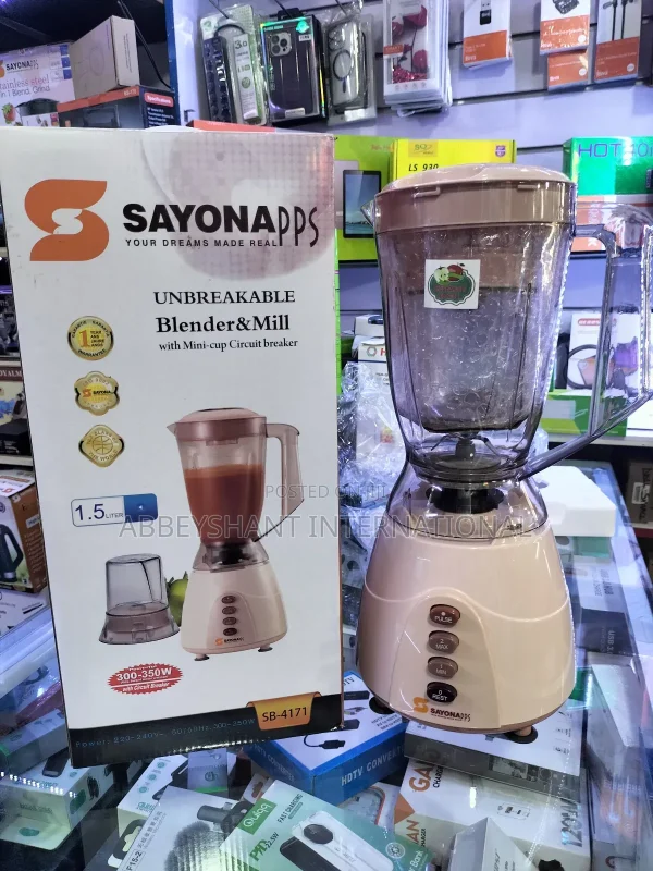 Sayona Electric Blender – Brown ~ Good Price Store
